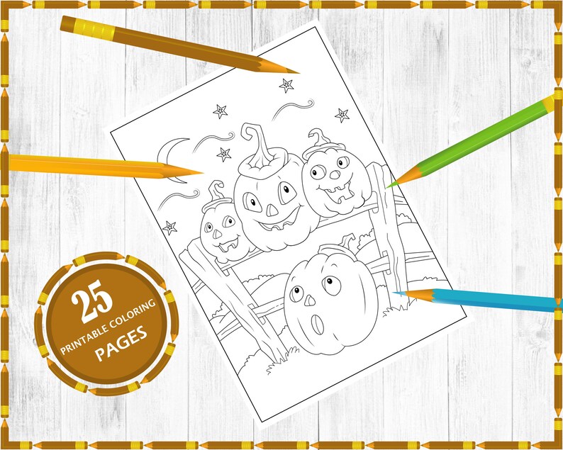 Halloween Coloring Pages 25 Coloring Pages for Adults, Kids & Toddlers ...