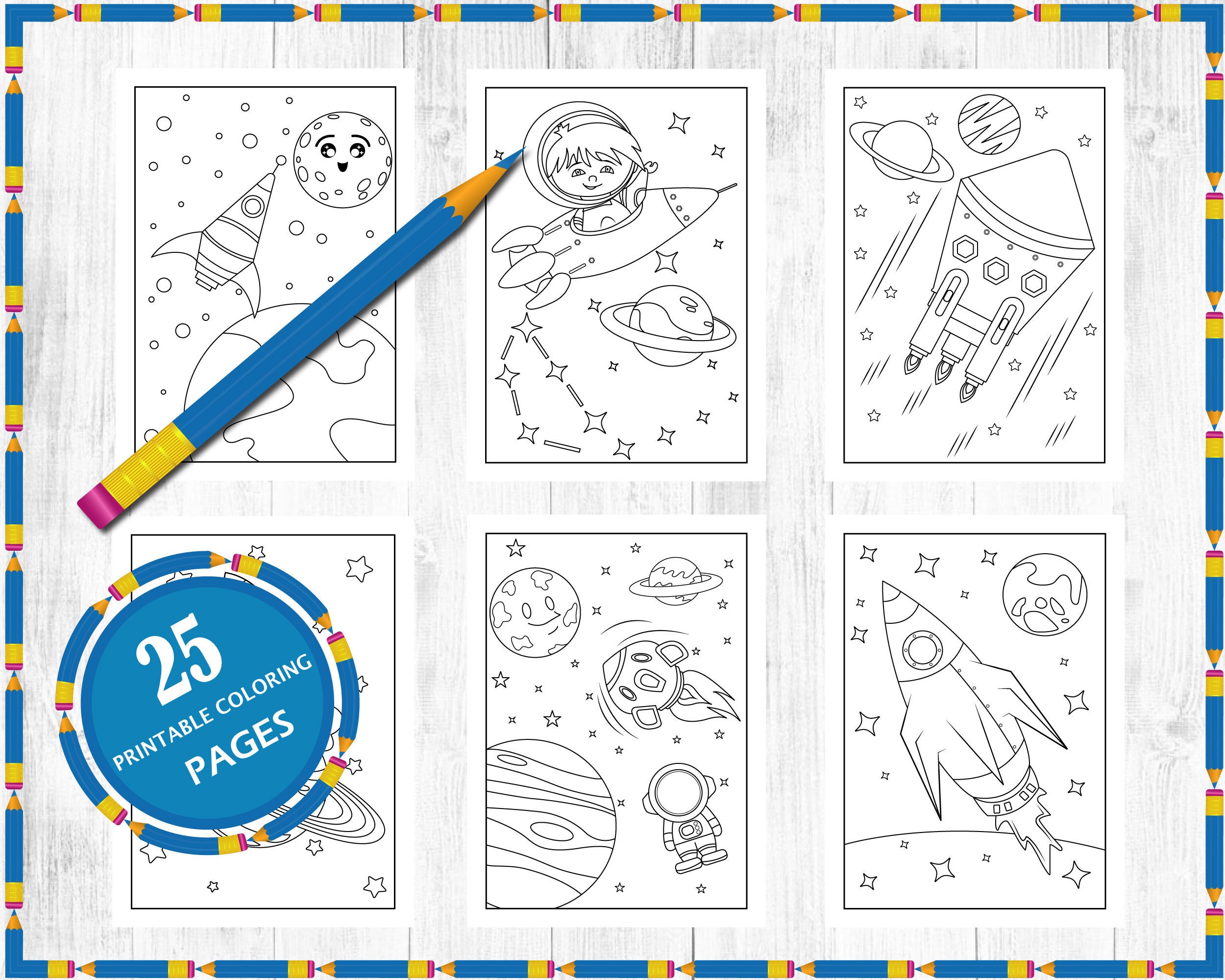 Space Coloring Pages Astronomy Outer Space Coloring Activity 25 Space ...