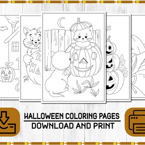 Halloween Coloring Pages 25 Coloring Pages for Adults, Kids & Toddlers ...