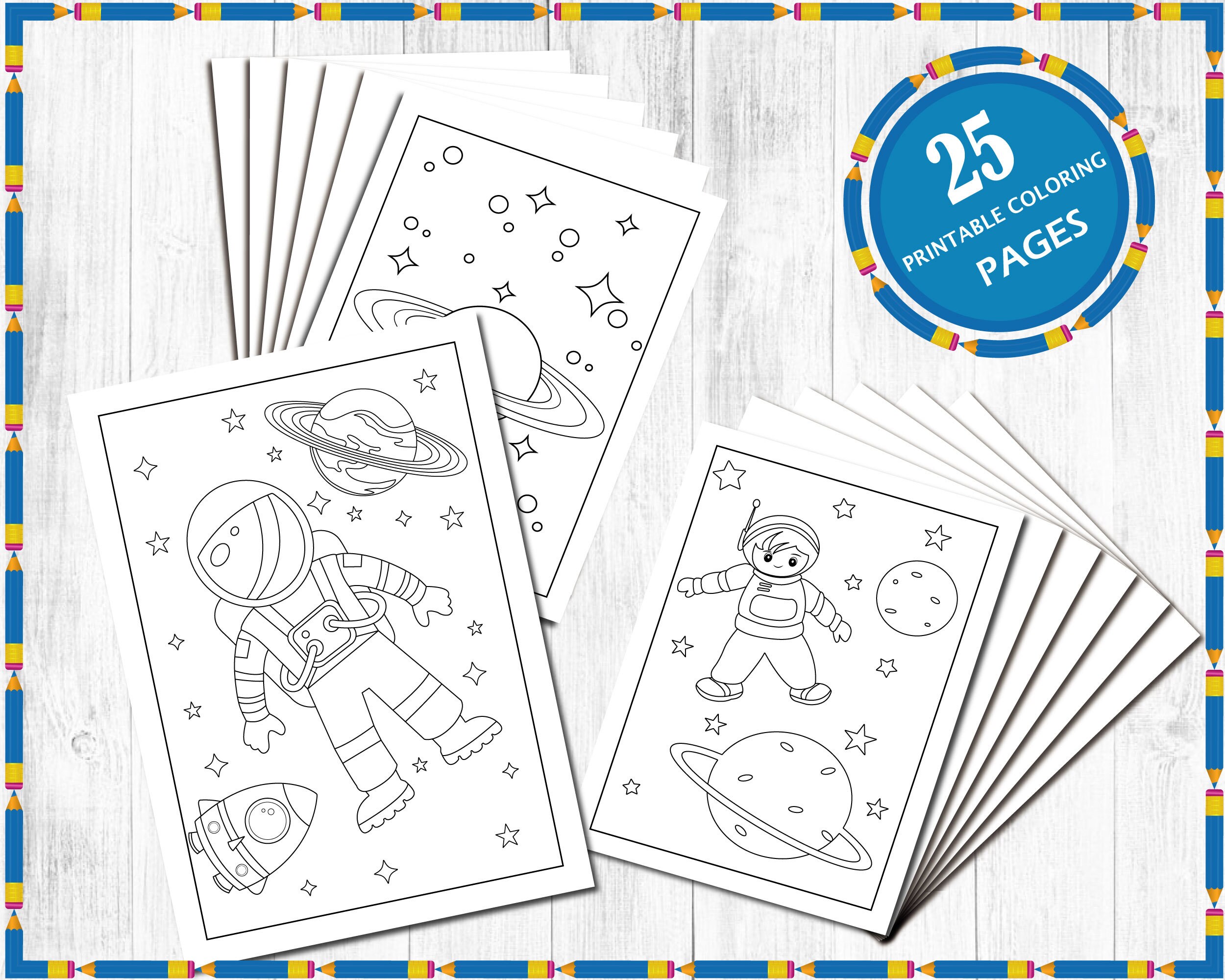 Space Coloring Pages Astronomy Outer Space Coloring Activity 25 Space ...