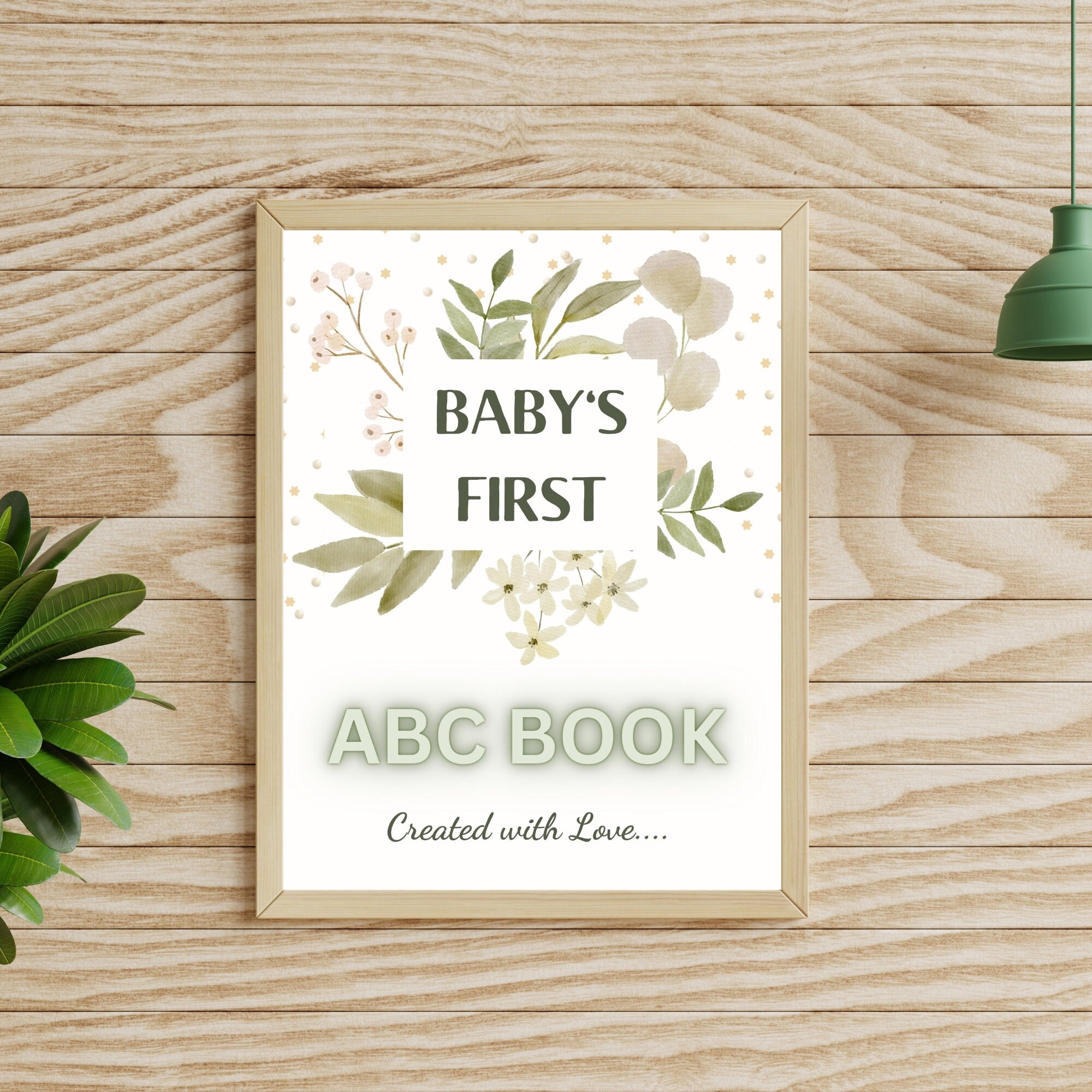 ABC Book Baby Shower Activity, ABC Coloring Book, Alphabet Book Baby ...