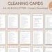 Editable and Printable Cleaning Card, Family Cleaning Cards, Room ...