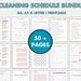 Ultimate Cleaning Bundle Printable, Cleaning Planner Bundle, Weekly ...