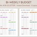 Biweekly Budget Planner, EDITABLE Bi-weekly Template, Printable ...
