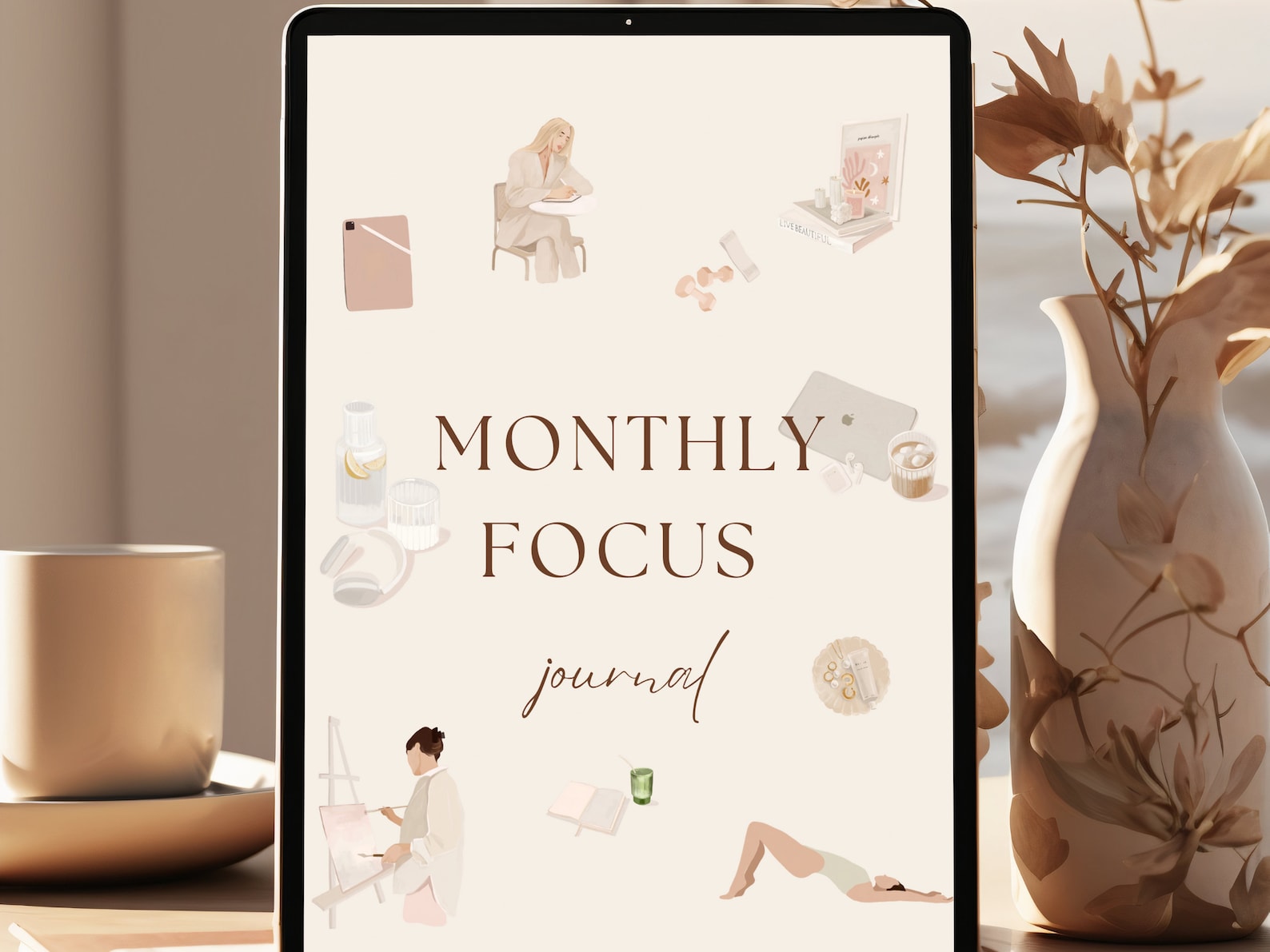 Monthly Focus Journal Printable Focus Planner Monthly Goals Personal ...