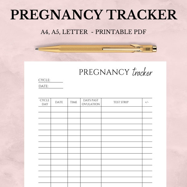 Printable Ovulation Test Tracker - Etsy
