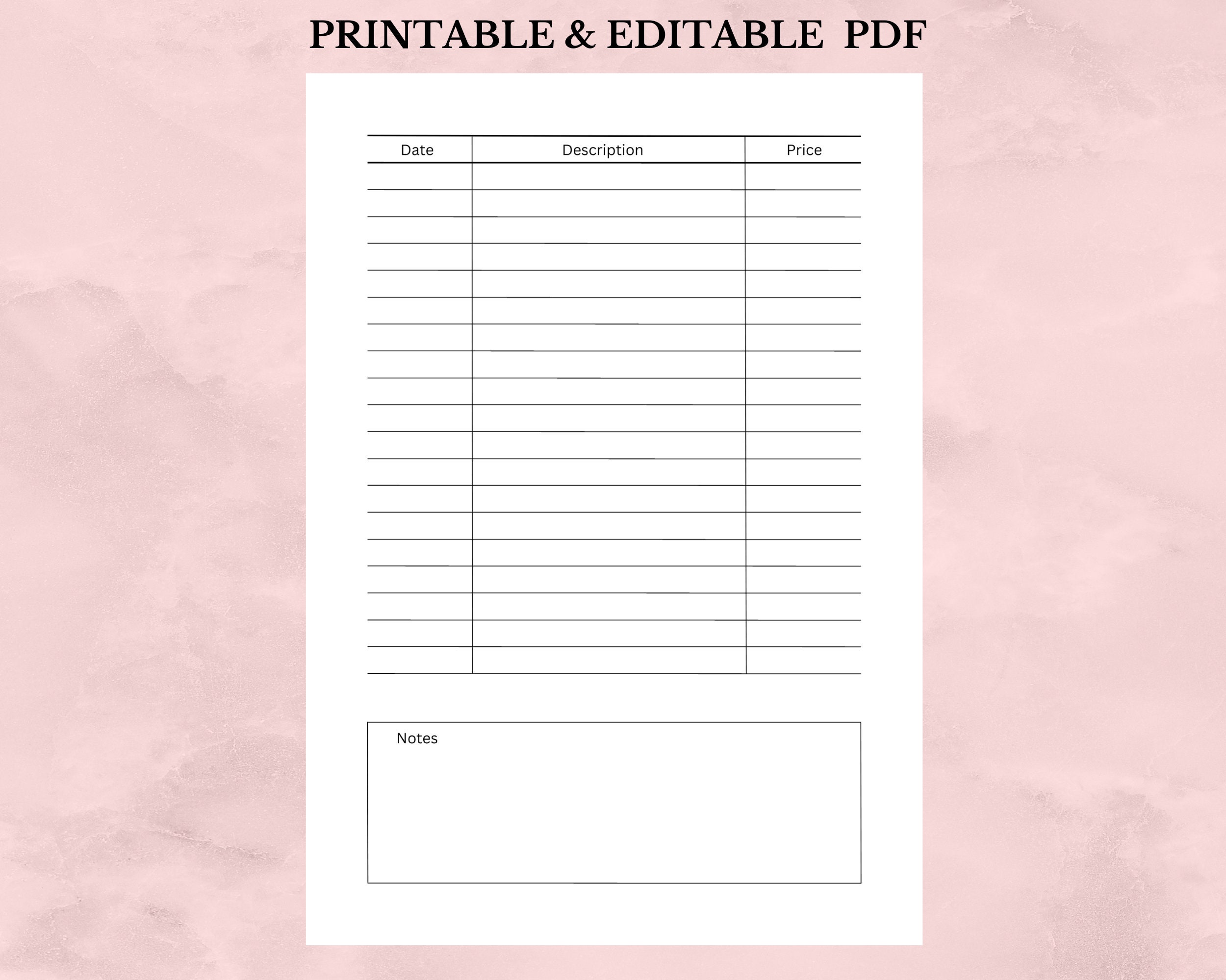 Client Profile Printable and Editable, B2B Business, Customer ...