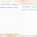 Editable and Printable Lecture Notes, Lecture Note Templates, Student ...