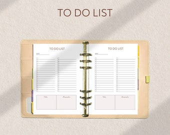 Simple to Do List Printable, Simple Tasks List Template, Productivity ...