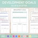 Development Goals Template, Printable, Editable Career Growth Sheet ...