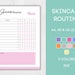 Printable Skincare Routine Template, Editable Self Care Tracker, Beauty ...