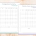 Price Comparison Template, Grocery Price Comparison Sheet, Price Book ...