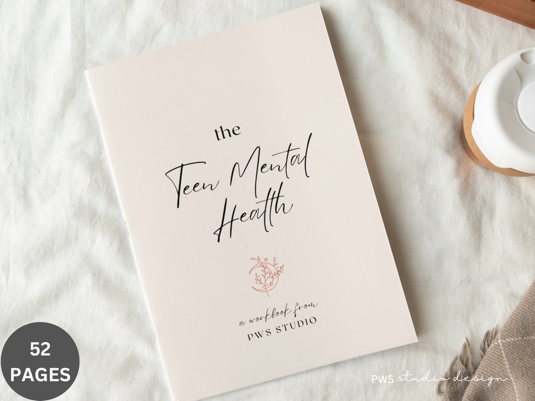 Teen Mental Health Workbook Teen Therapy Journal Self Care Journal Teen ...