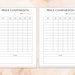 Price Comparison Template, Grocery Price Comparison Sheet, Price Book ...