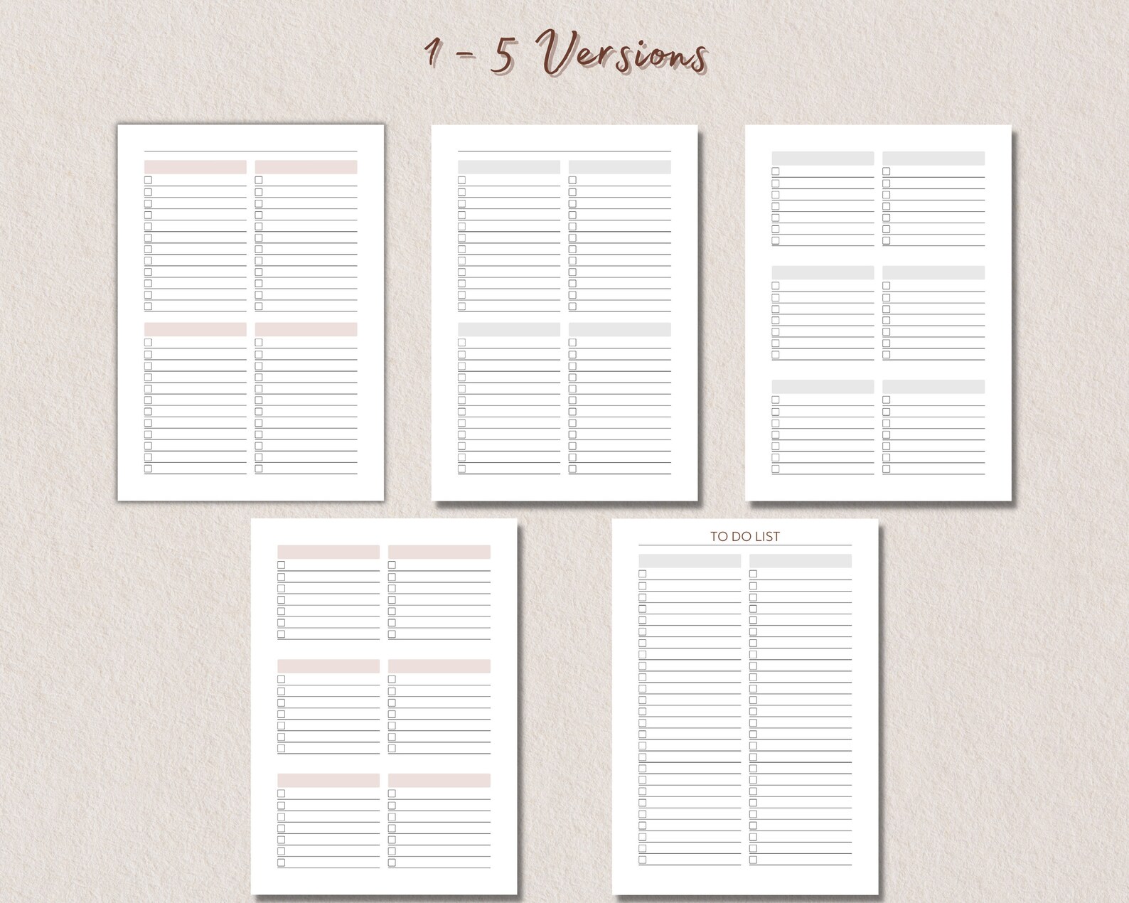 To Do Lists, Task Sheet, Printable & Editable Templates PDF, A4 A5 ...