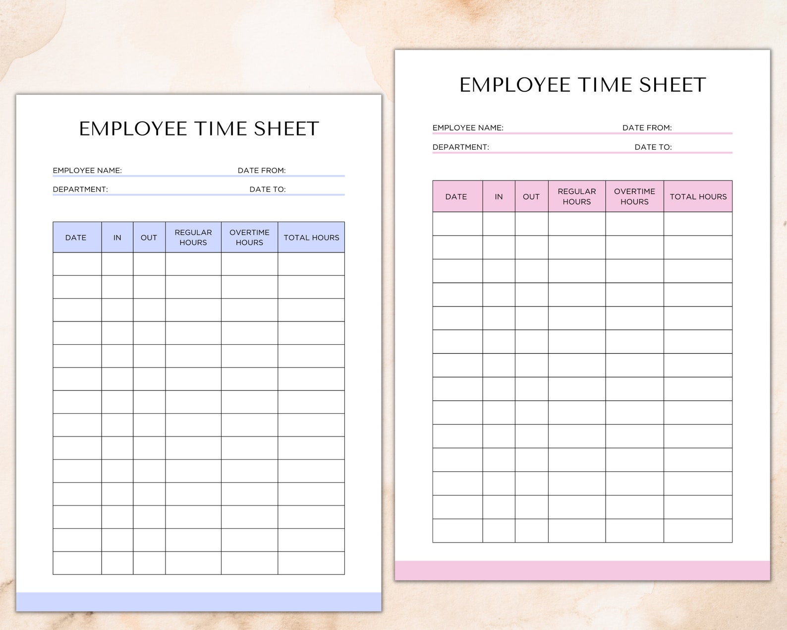Employee Time Sheet Printable, Editable Employee Scheduling Time ...