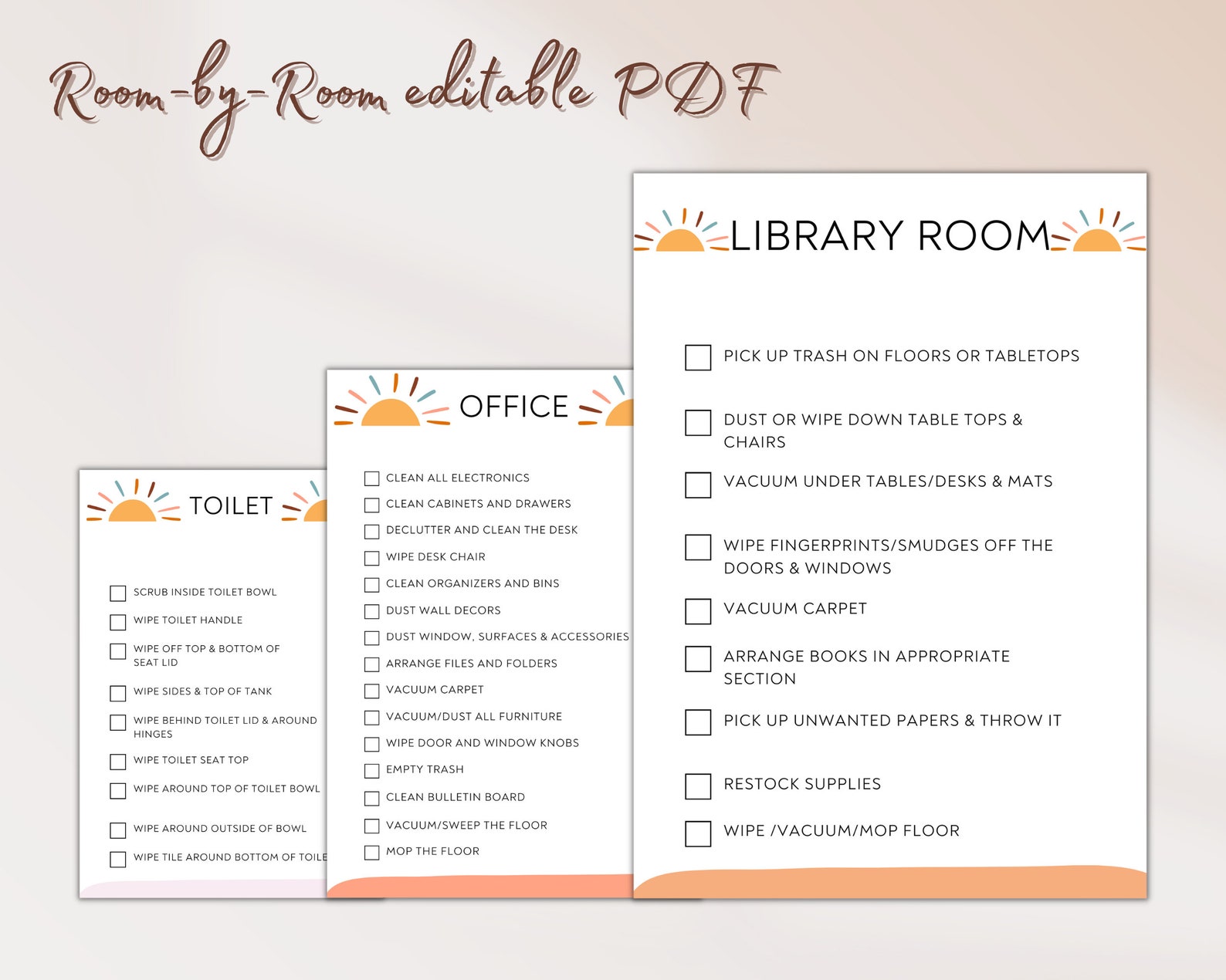 Editable and Printable Cleaning Card, Family Cleaning Cards, Room ...