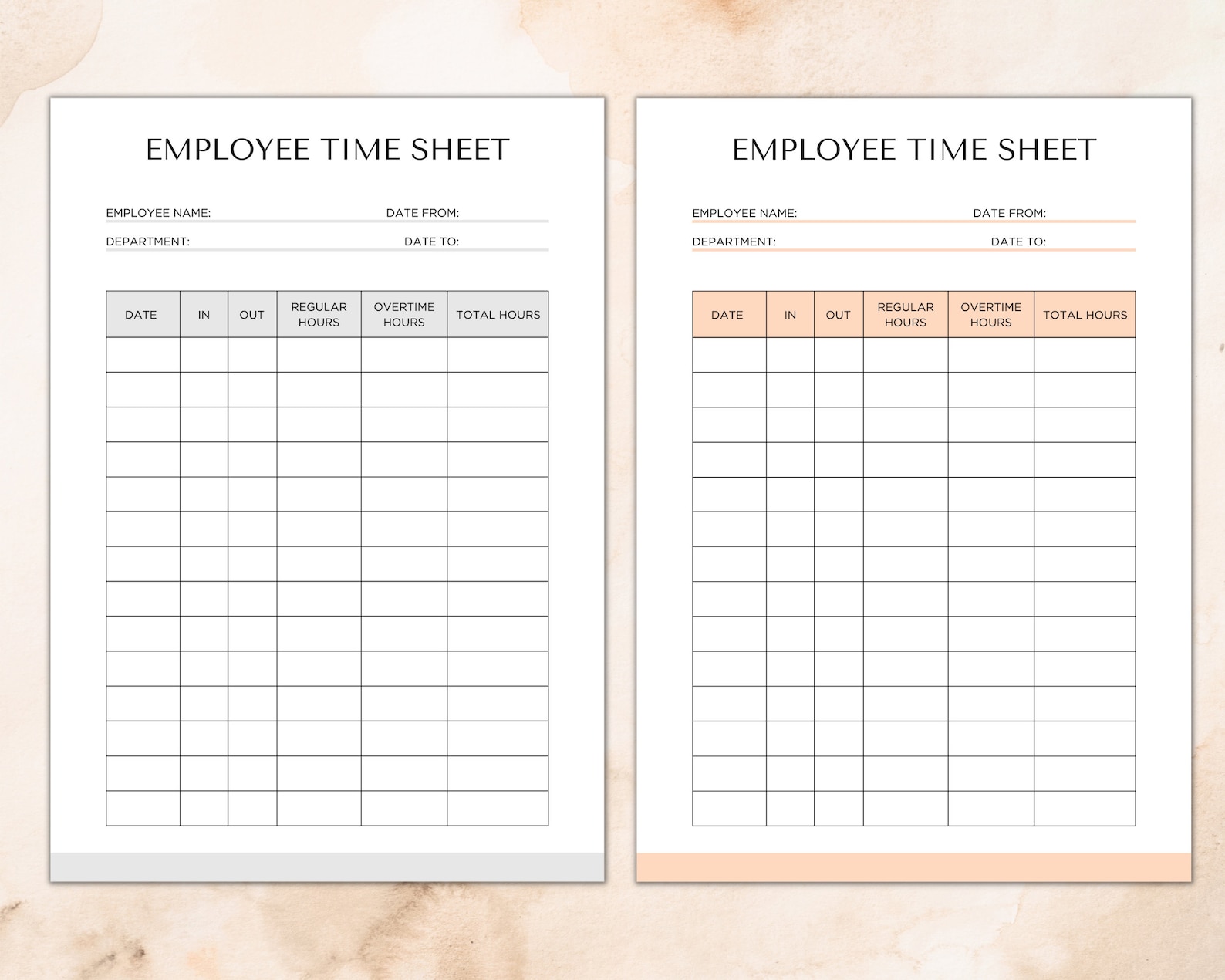 Employee Time Sheet Printable, Editable Employee Scheduling Time ...