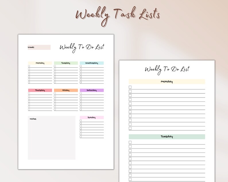 EDITABLE Brain Dump Bundle, to Do List Printable, ADHD Daily Planner, Priority Matrix, Work Day ...