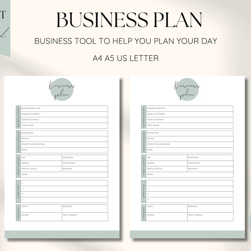 Business Plan Worksheet - Etsy
