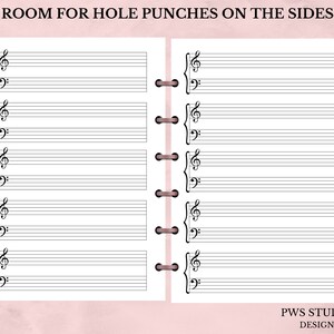 Printable Sheet Music for A4 US Letter, Blank Sheet Music Printable ...