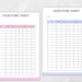 Printable Reseller Inventory Sheet, Editable Small Business Inventory ...