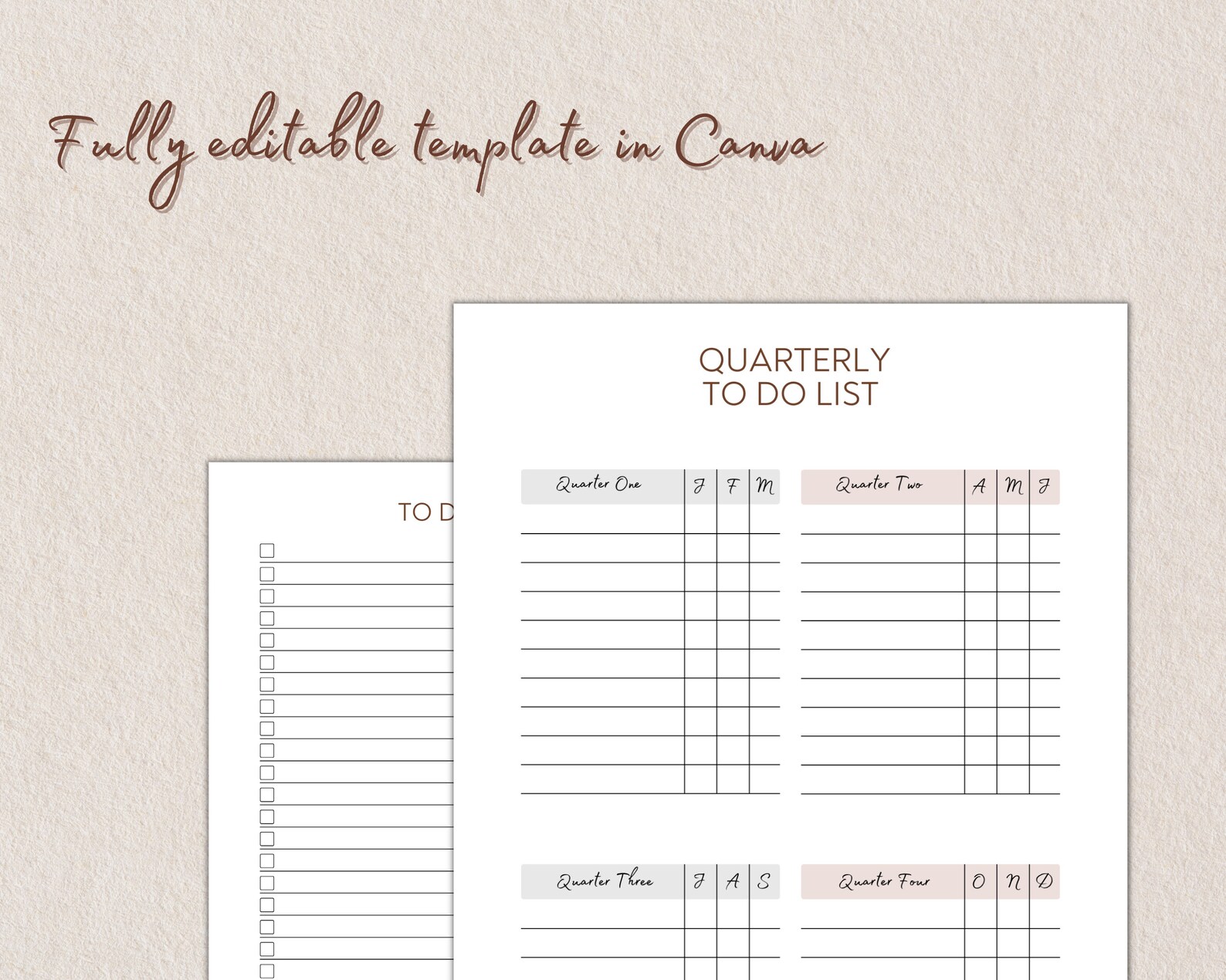 To Do Lists, Task Sheet, Printable & Editable Templates PDF, A4 A5 ...