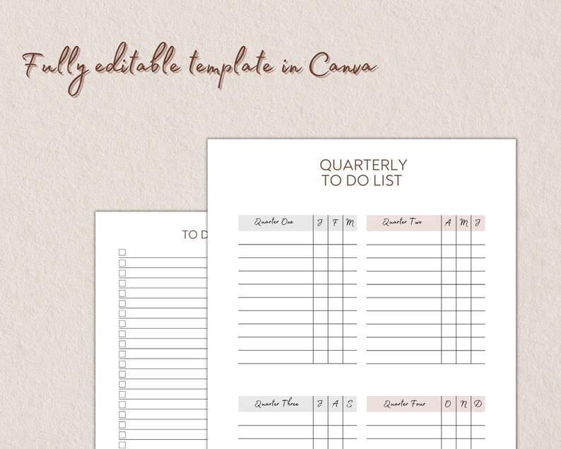 To Do Lists, Task Sheet, Printable & Editable Templates PDF, A4 A5 ...