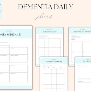 Dementia Daily Planner Organize and Simplify Caregiving Memory Aids and ...