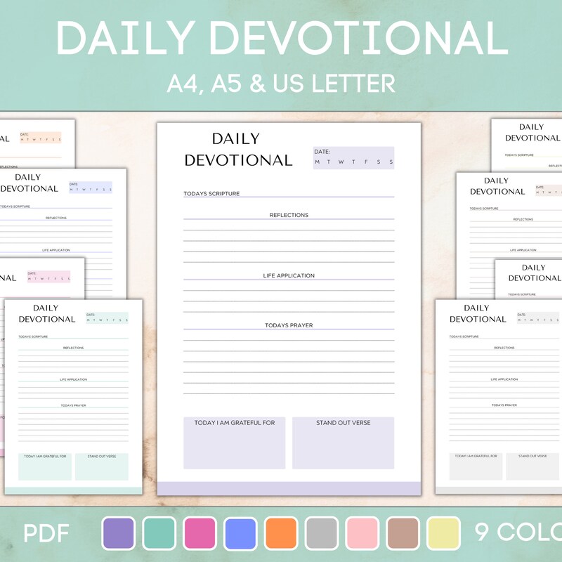 Printable Devotional - Etsy