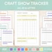 Editable and Printable Craft Show Tracker, Craft Fair Log, Market Stall ...