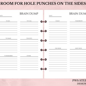 Brain Dump Small Bundle Printable and Editable, Instant Download ...
