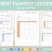 Printable Rent Payment Ledger, Printable Rent Payment Log, Rental ...