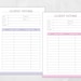 Printable Client Intake Form, Editable Client Service List, Client ...