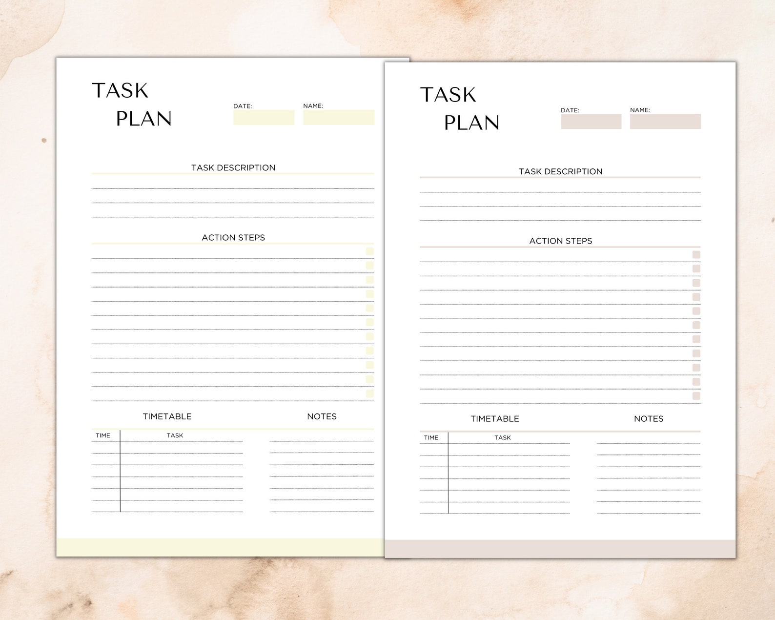 Task Planner Printable, Editable ADHD Task Plan, Project Planner, Task ...