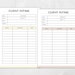 Printable Client Intake Form, Editable Client Service List, Client ...