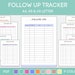 Printable Follow up Tracker, Editable Customer Tracker, Small Business ...