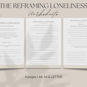 Reframing Loneliness Worksheets Done for You Course Brandable Coaching ...