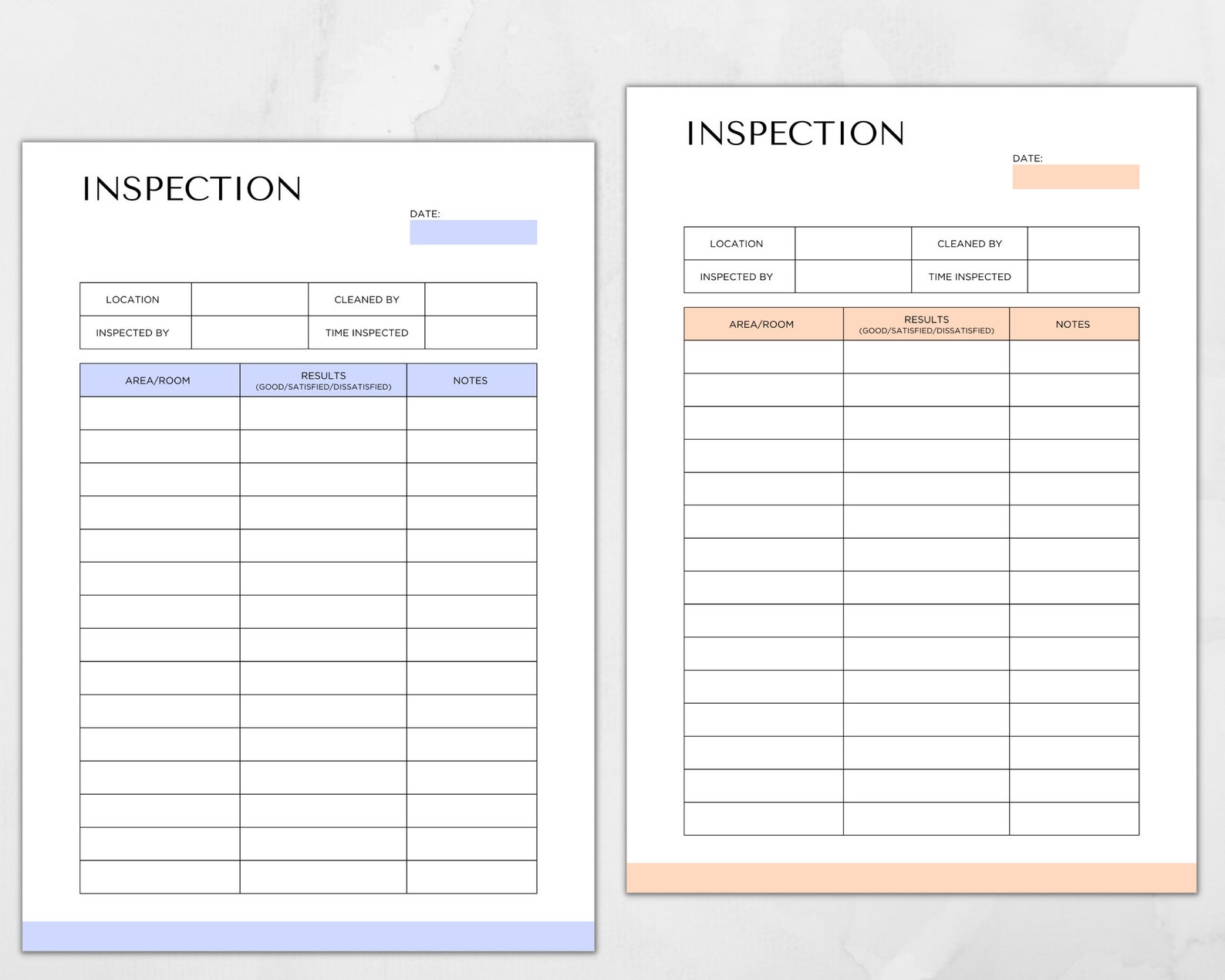 Printable Cleaning Inspection Checklist, Editable Cleaner Inspection ...