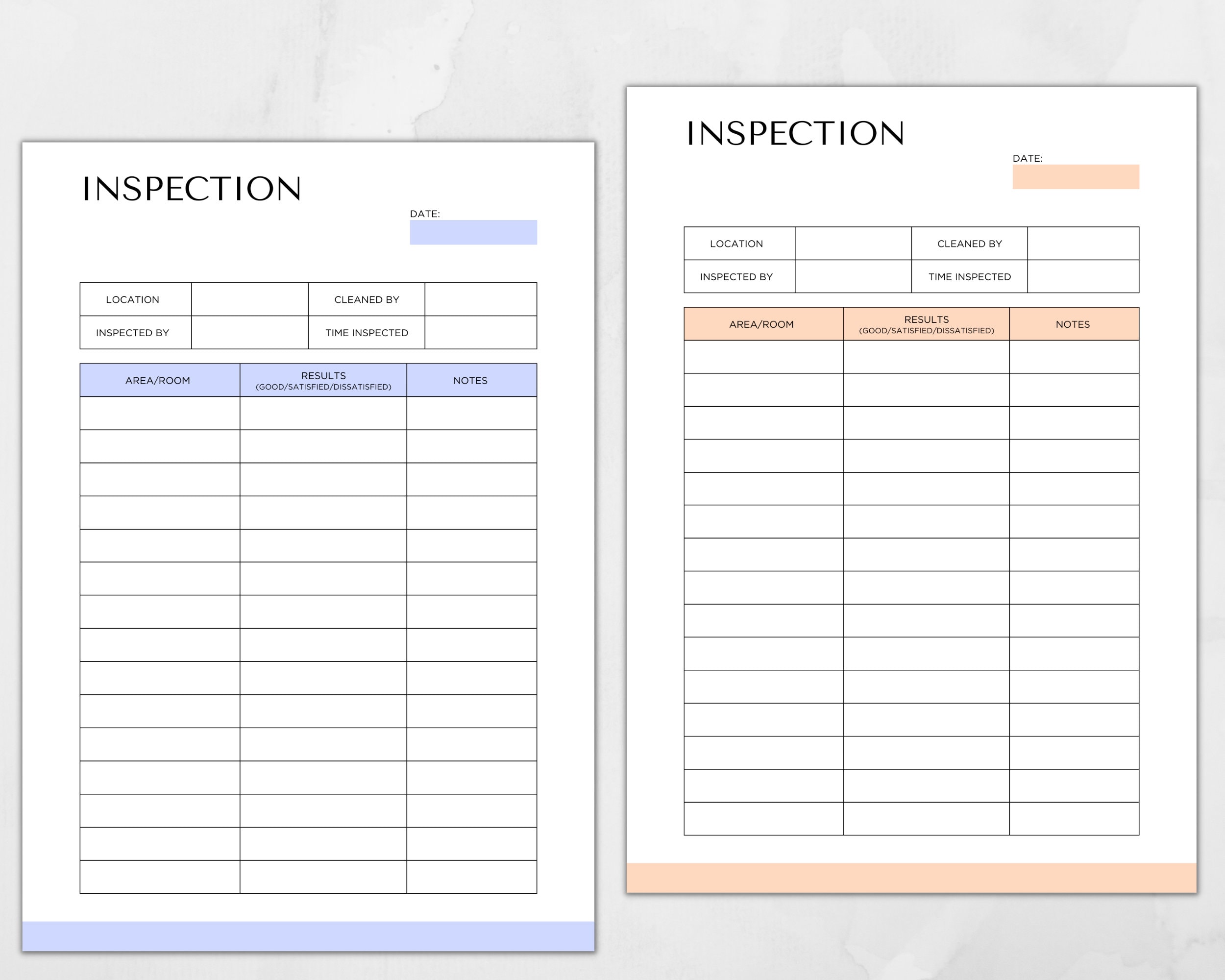 Printable Cleaning Inspection Checklist, Editable Cleaner Inspection ...