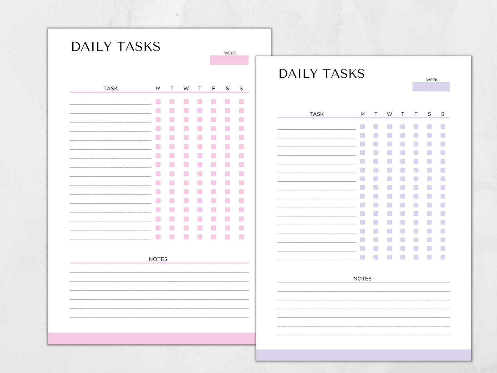 Printable Daily Tasks Template, Editable Daily Checklist, Daily Chore ...