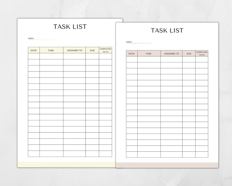 Printable Employee Task List, Task Management, Employee Task Management ...