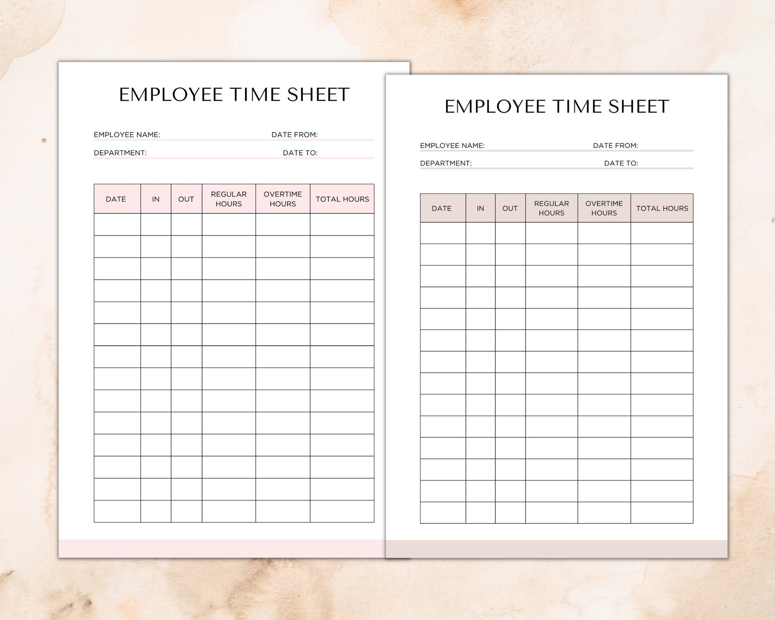 Employee Time Sheet Printable, Editable Employee Scheduling Time ...