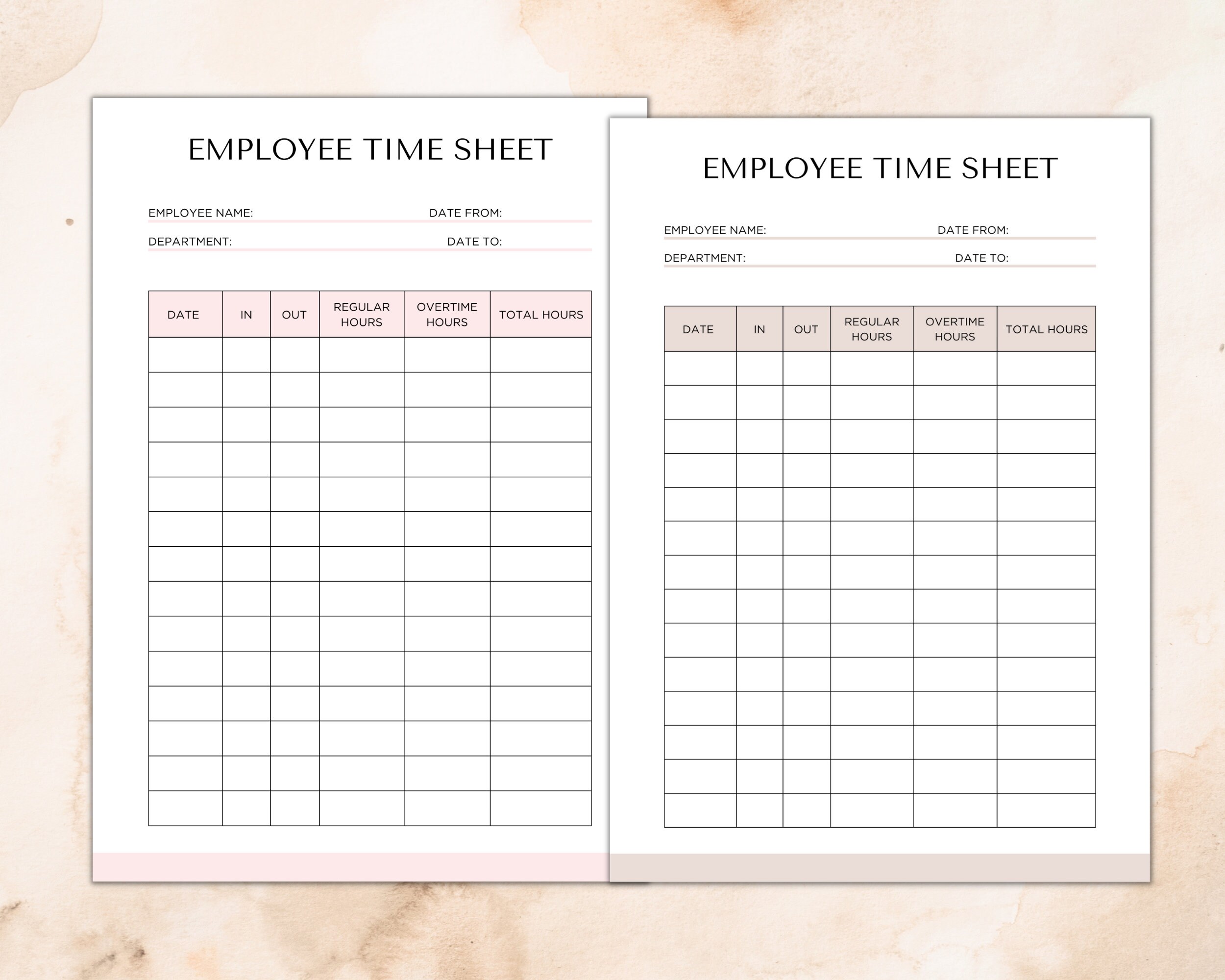 Employee Time Sheet Printable, Editable Employee Scheduling Time ...