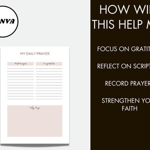 Printable Faith Planner, Bible Study Notebook, Prayer Journal ...