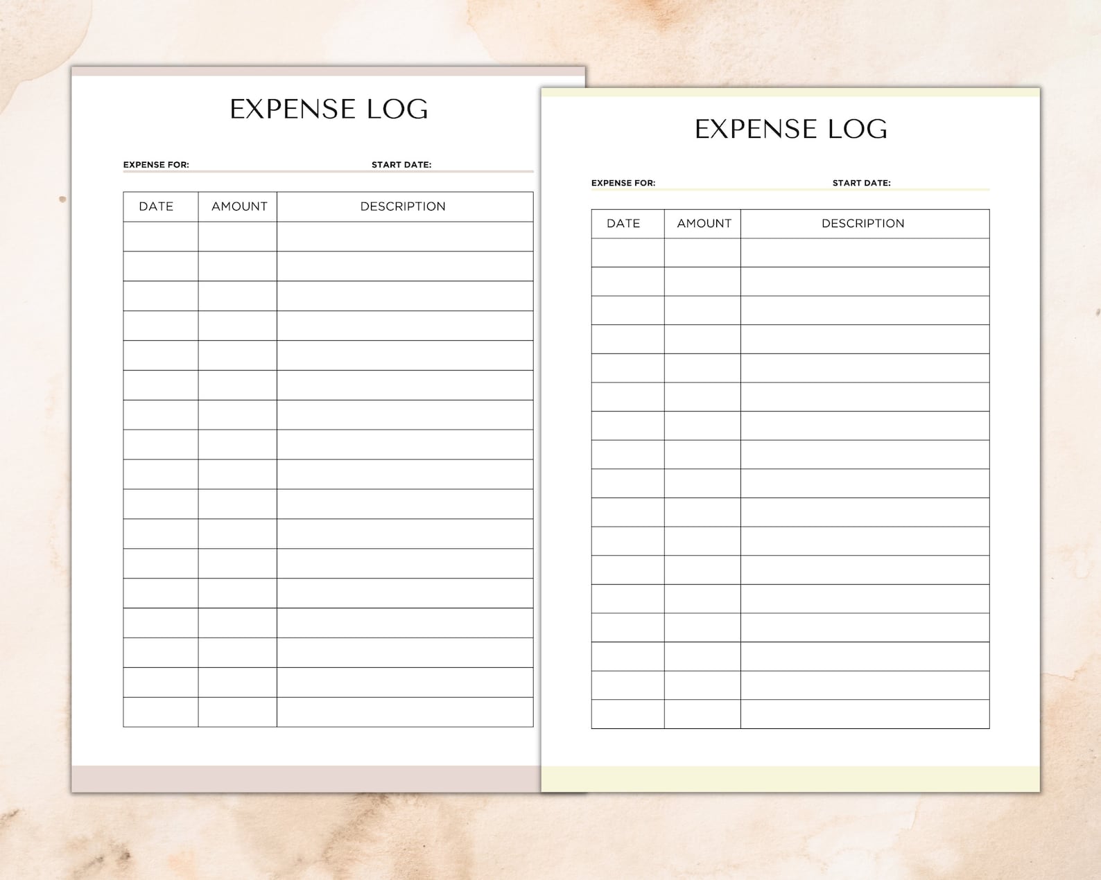 Expense Log Printable and Editable, Fillable Expense Sheet, Spending ...