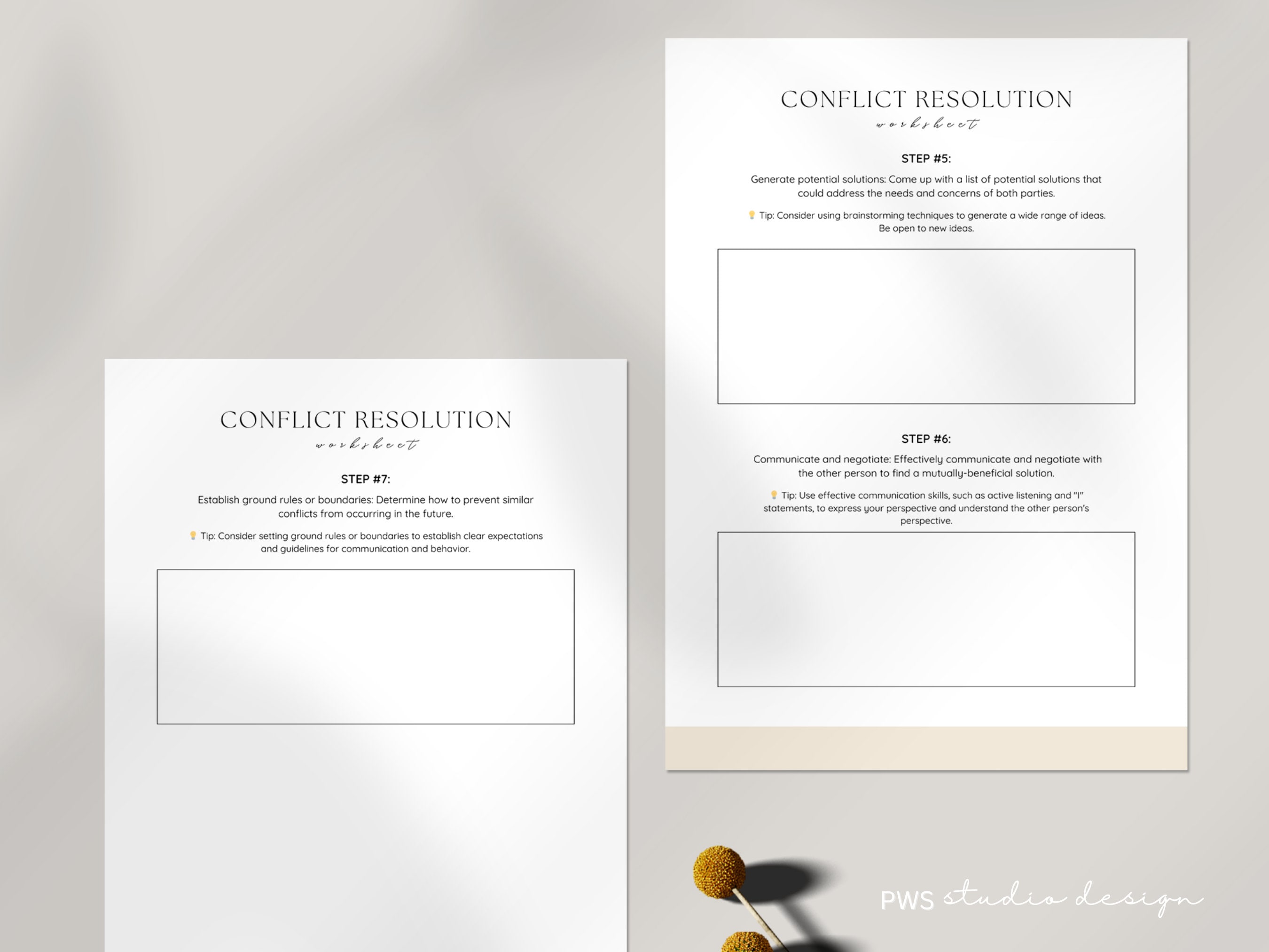 Conflict Resolution Template Social Skills Worksheets How to Resolve ...