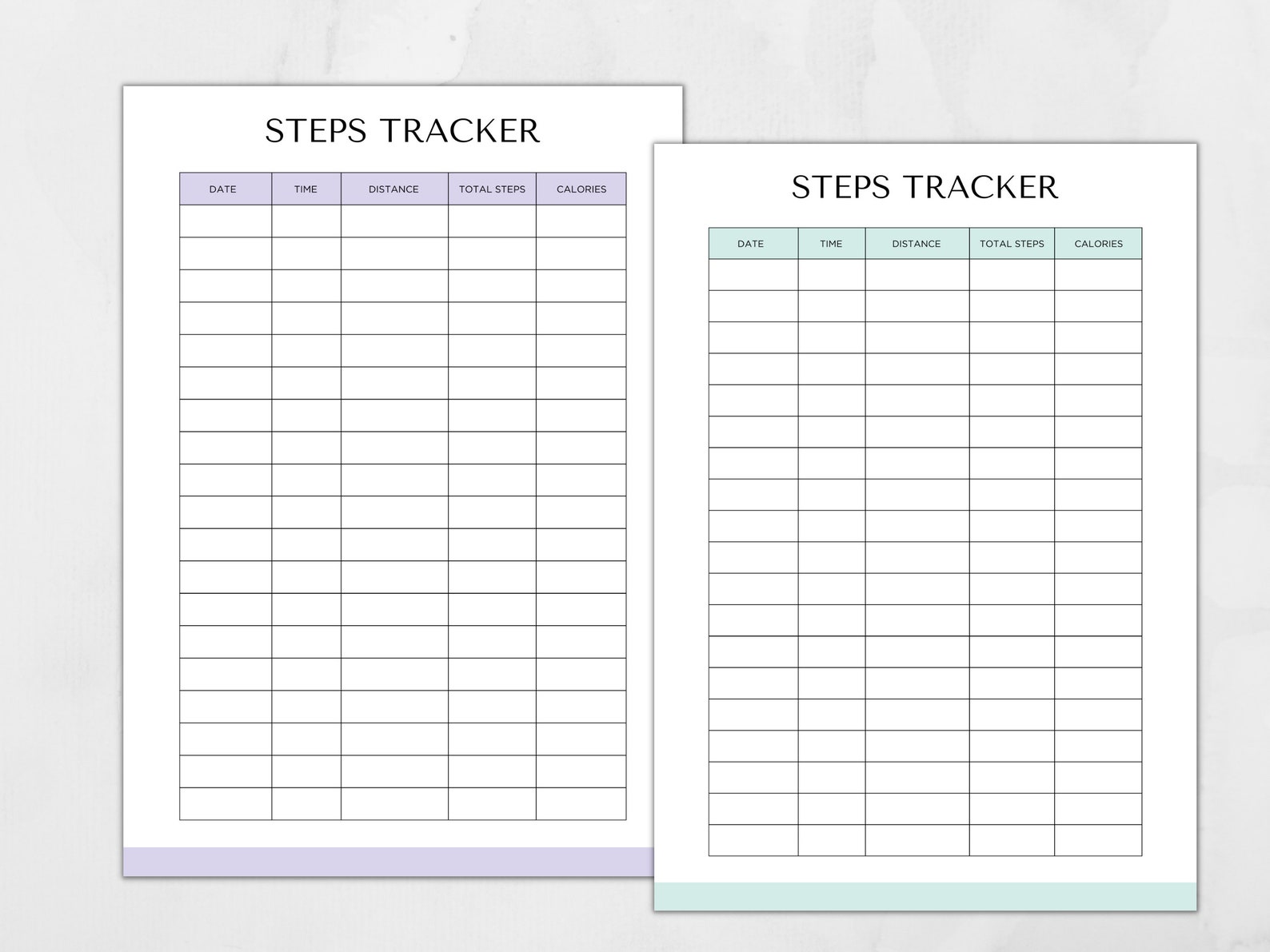 Printable Step Tracker, Editable Step Log, Walking Journal, Exercise ...