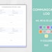 Printable Communication Log, Editable Conversation Record, Call Log ...