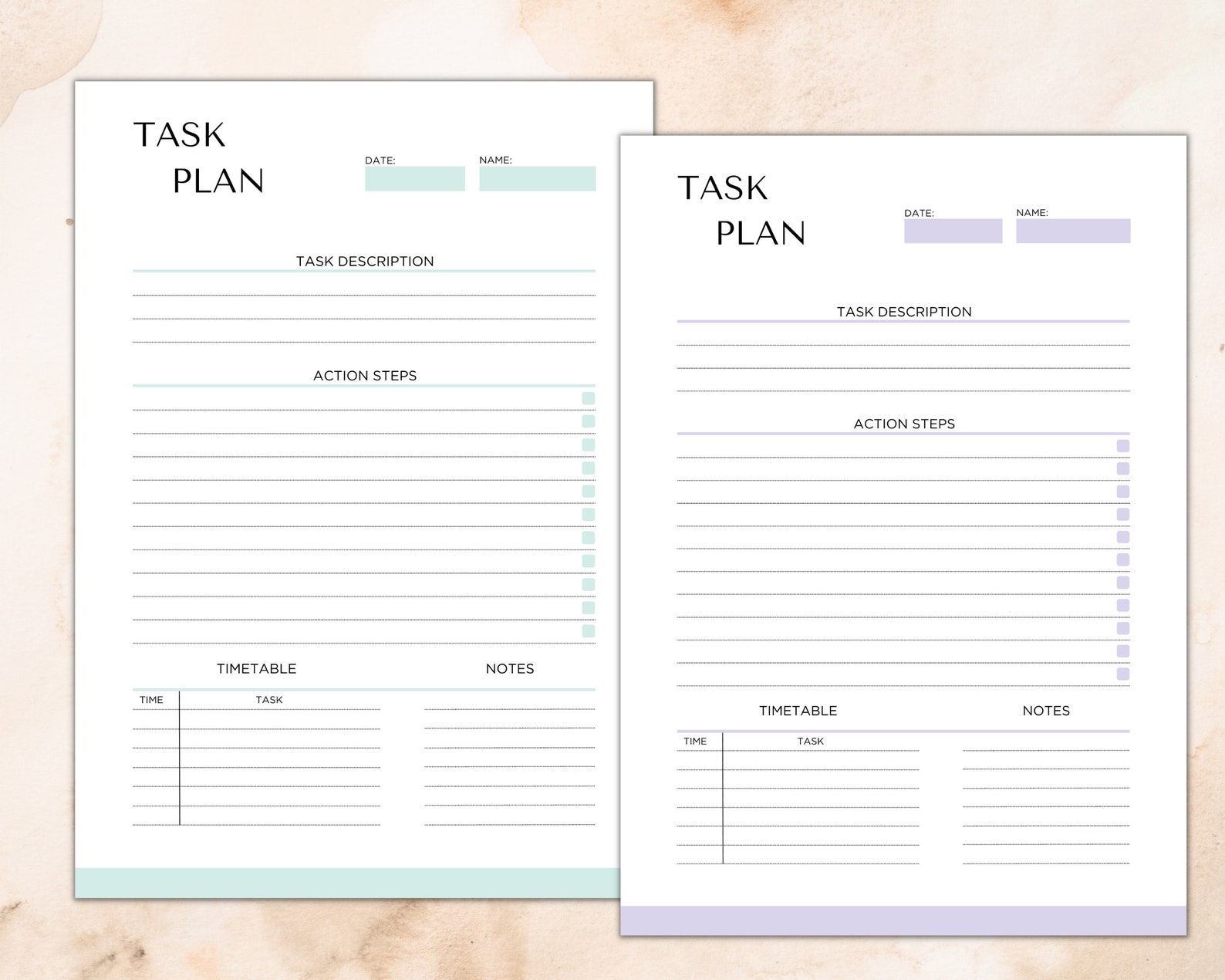 Task Planner Printable, Editable ADHD Task Plan, Project Planner, Task ...